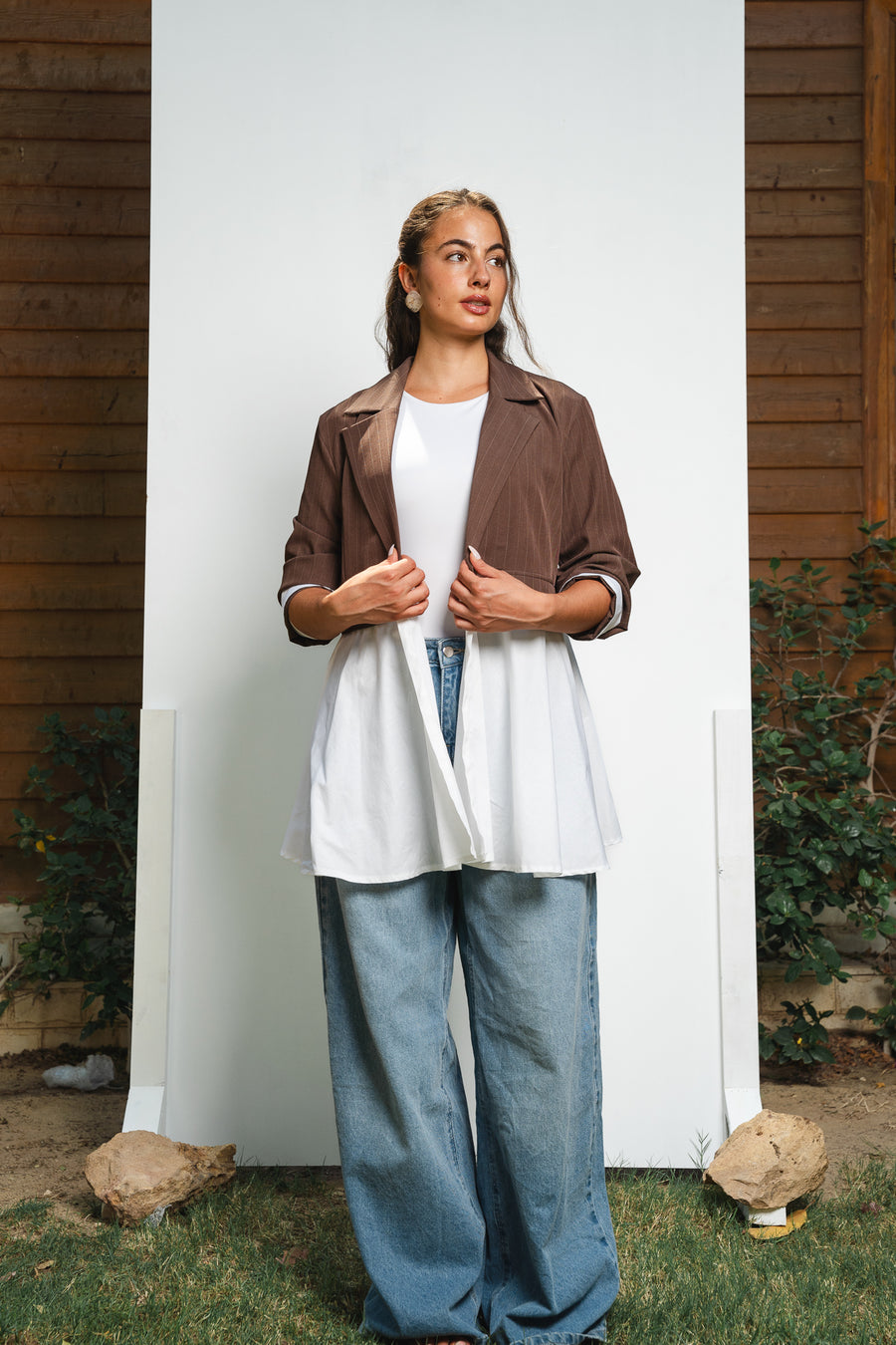 The Dual Fabric Blazer – Taj Sisters